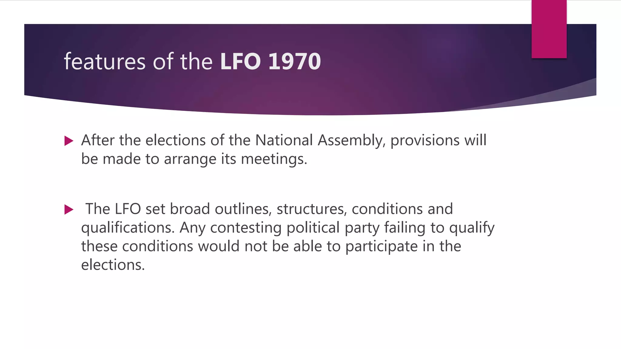 Legal framework order 1970 | PPTX