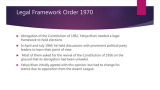 Legal framework order 1970 | PPTX