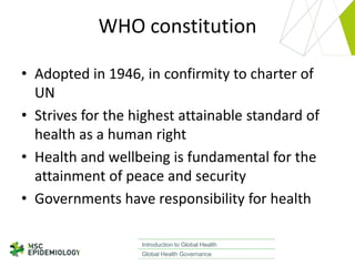 Legal frameworks global health governance | PPT