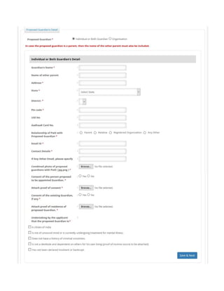 Legal guardian application form | PDF