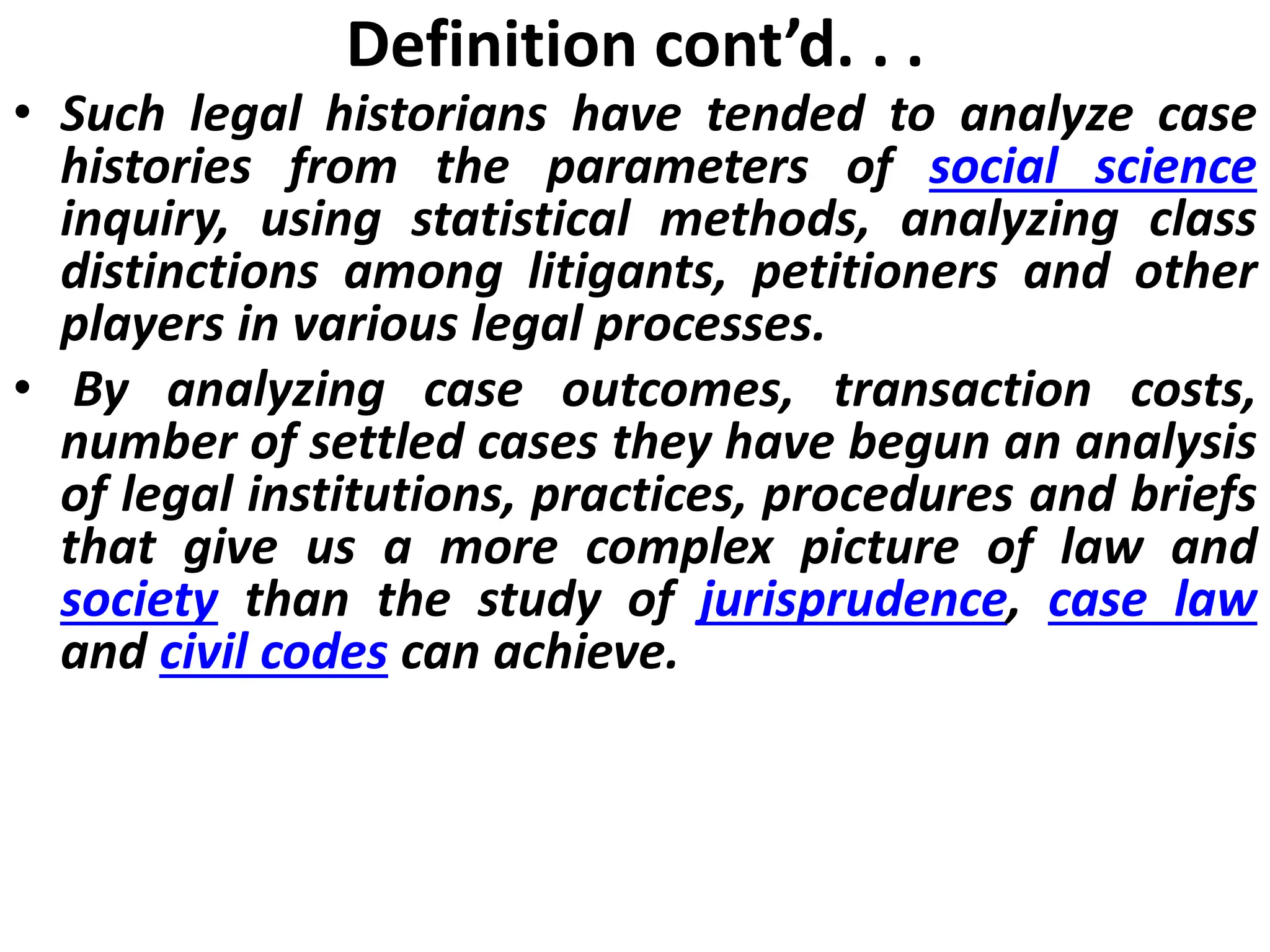 Legal History and Tradition Lecture Notes | PPTX