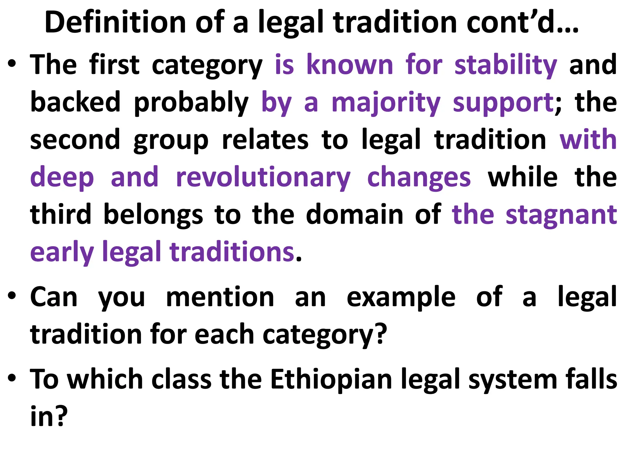 Legal History and Tradition Lecture Notes | PPTX