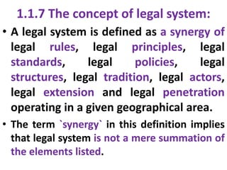Legal History and Tradition Lecture Notes | PPTX