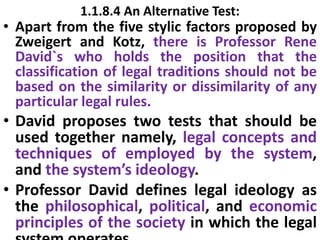 Legal History and Tradition Lecture Notes | PPTX