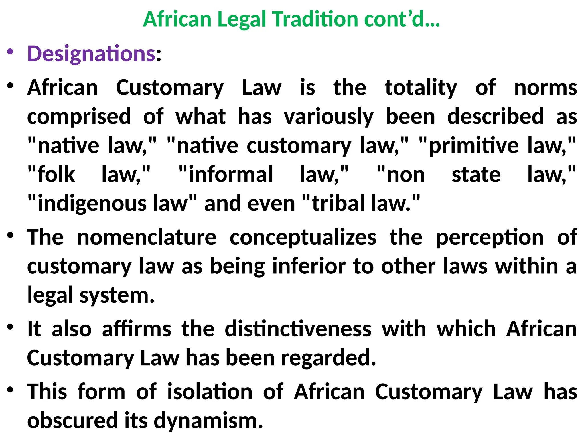 Legal History and customary law best.ppt