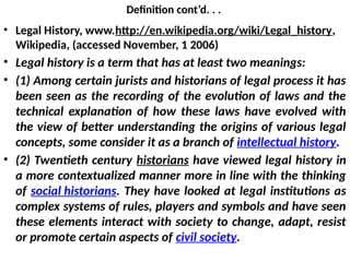 Legal History and customary law best.ppt