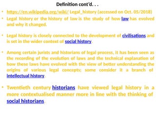 Legal History and customary law best.ppt