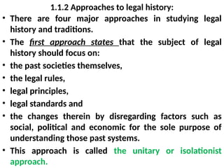 Legal History and customary law best.ppt