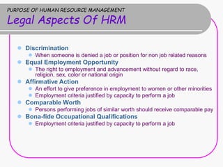 Legal HR.ppt legal hrm ppt ppt on human resource management legal ...
