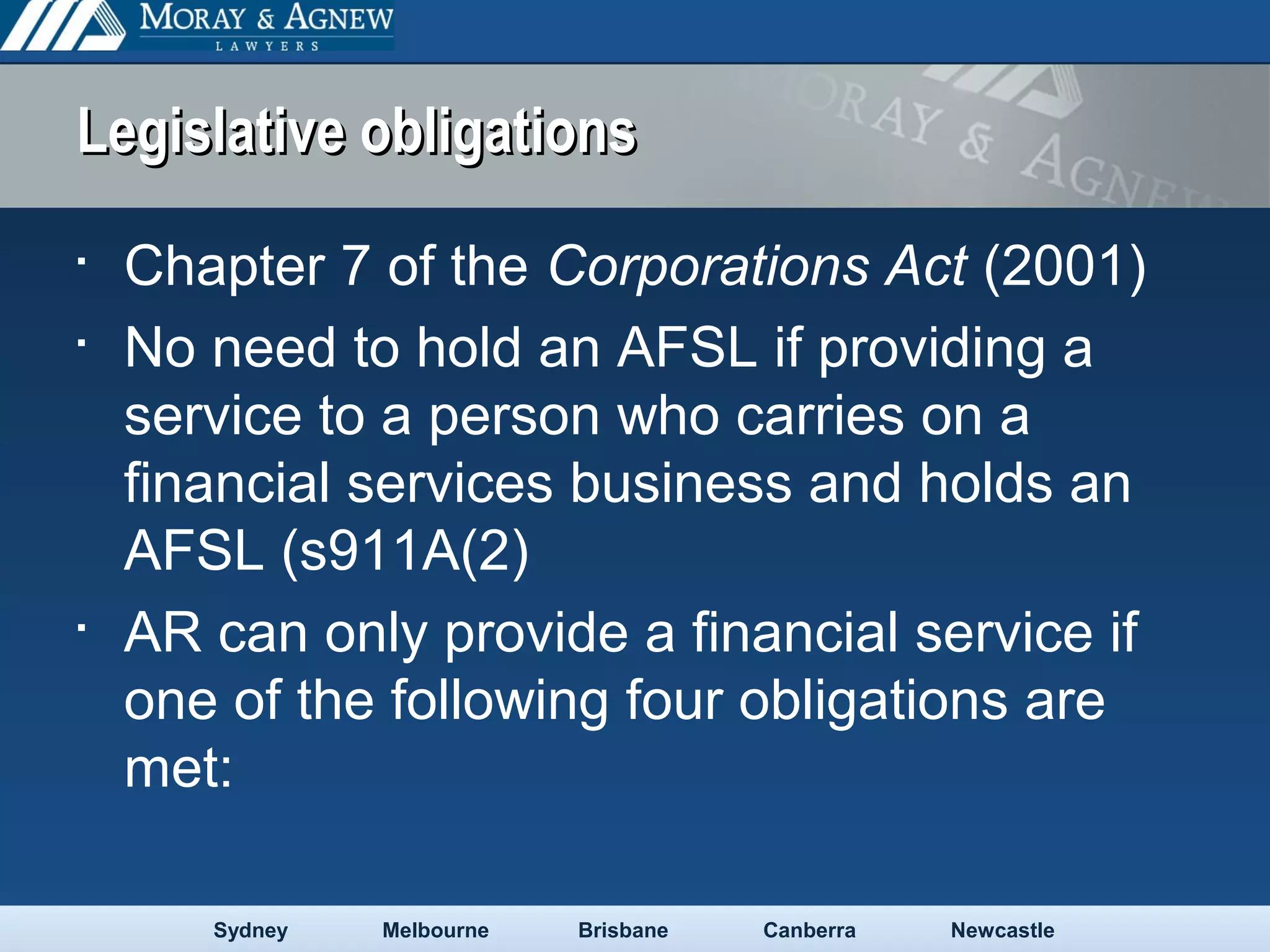 Legal implications for authorised representatives | PPT