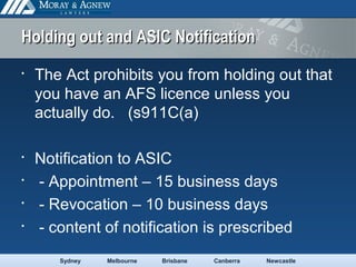 Legal implications for authorised representatives | PPT