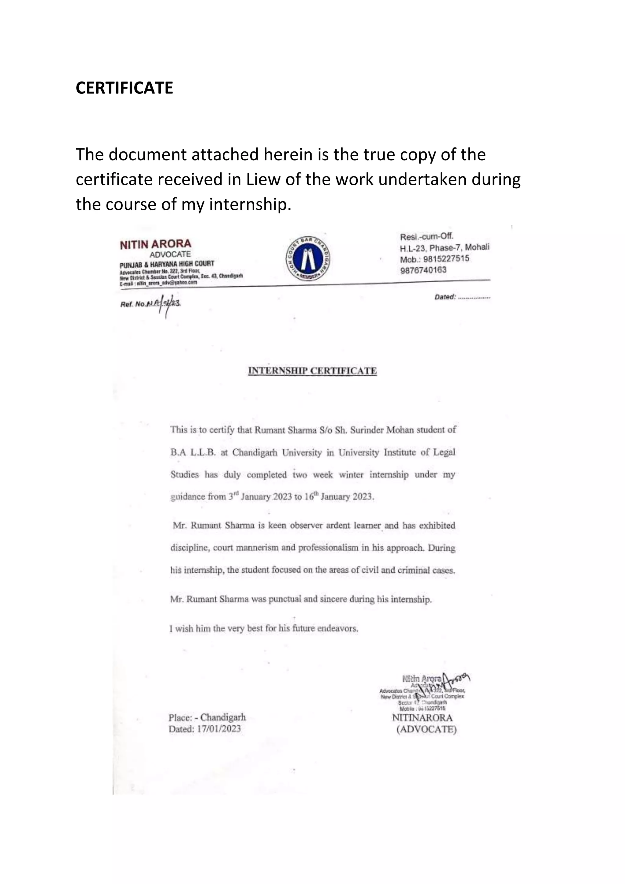 Legal Internship Diary Simple Copy Rumant Sharma.docx