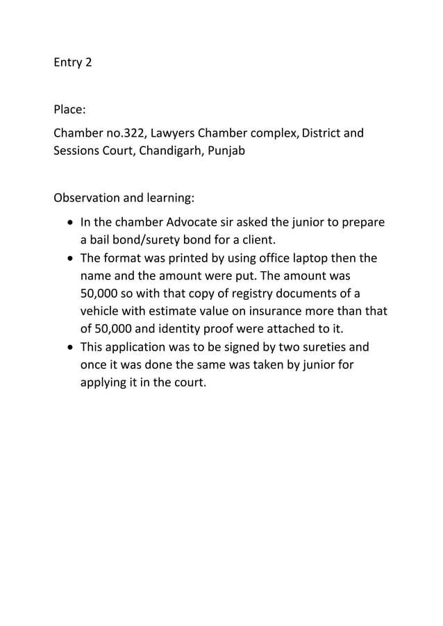 Legal Internship Diary Simple Copy Rumant Sharma.docx | Crime & Harmful ...