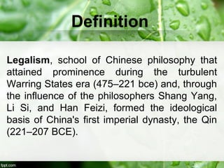 Chinese Legalism