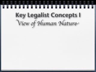 Legalism 1011 | KEY
