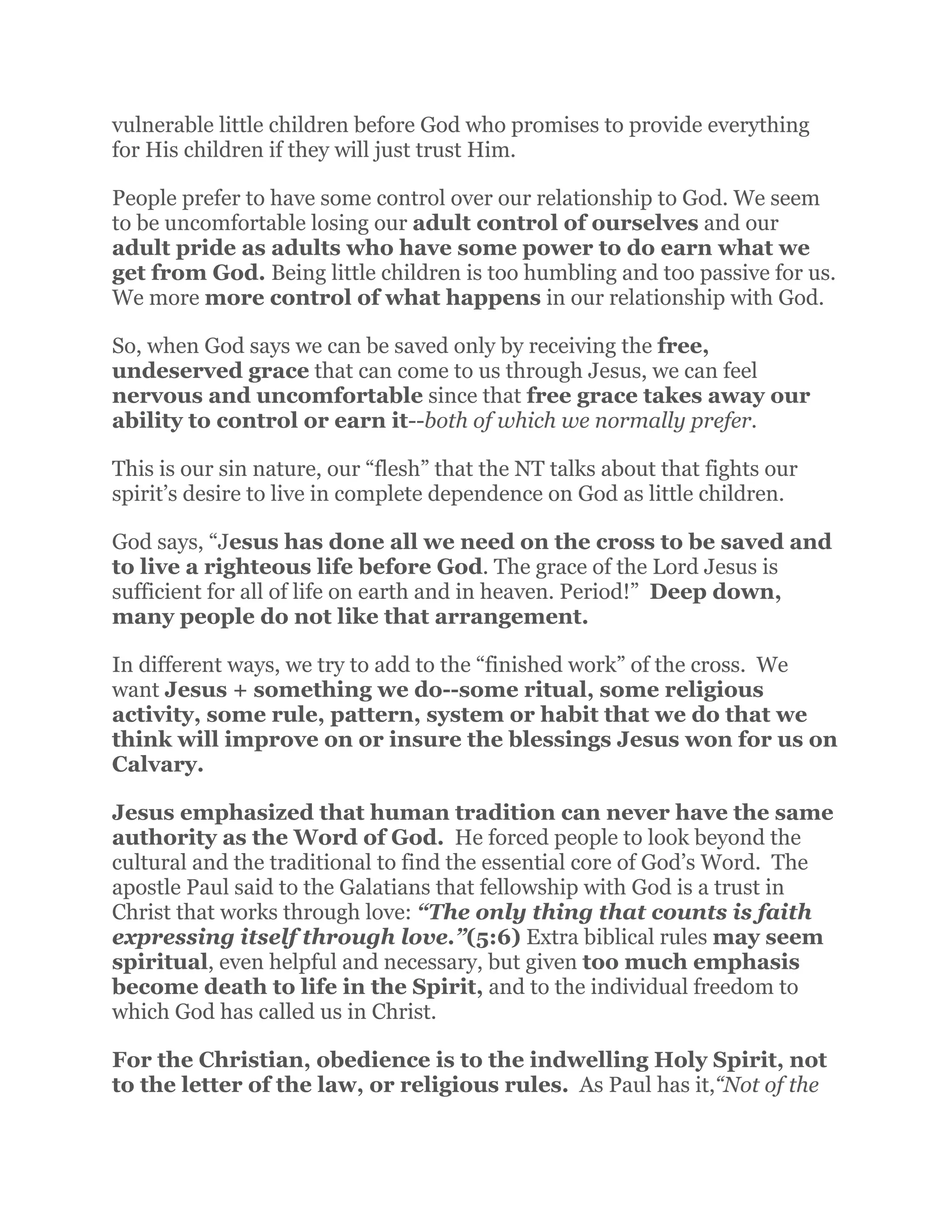 Legalism Vs Jesus | PDF