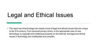 Legal issues | PPT