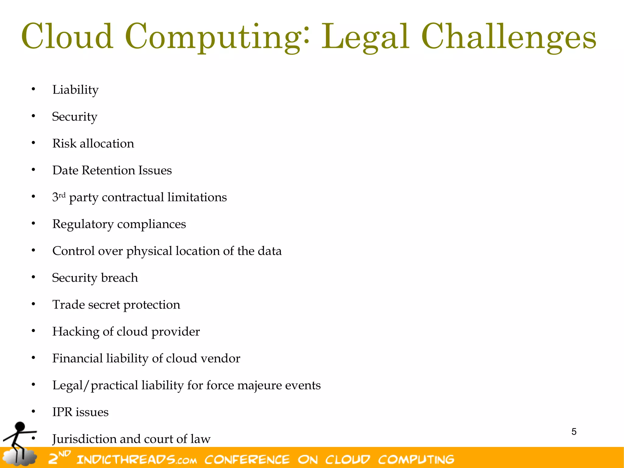Legal issues in cloud computing | PPT