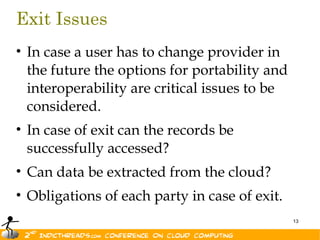 Legal issues in cloud computing | PPT