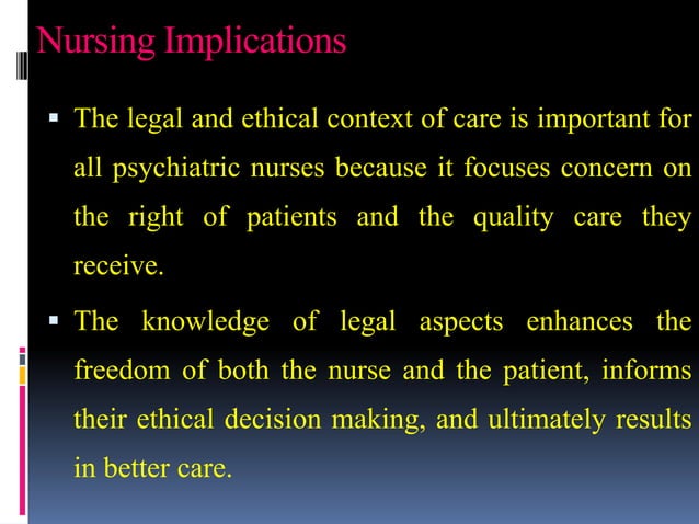 Legal Issues In Mental Health Nursing ppt legal-issues-in-mental-health-nursing-ppt
