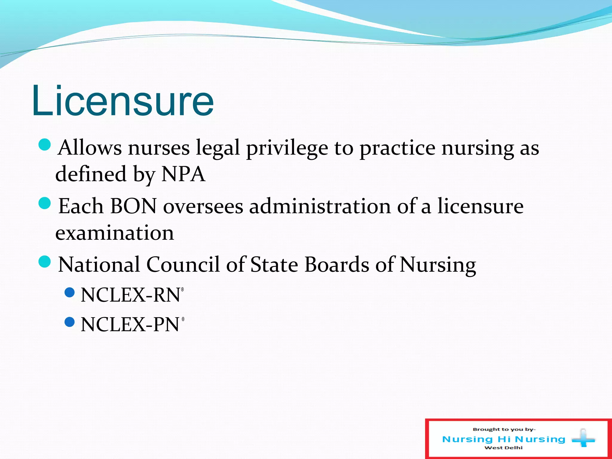 Legal issues in nursing practice | PPT