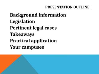 Legal Issues in Student Activities | PPTX