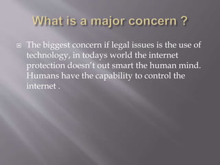 Legal issues in technology | PPTX