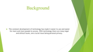 Legal issues in technology | PPTX