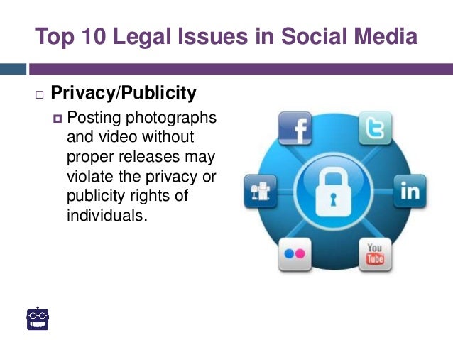 Legal issues of social media 2016