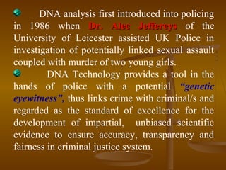 Legal issues related to dna fingerprinting in india | PPT