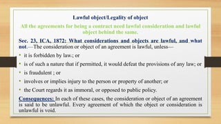 Legality of Consideration and Object of an Agreement | PDF