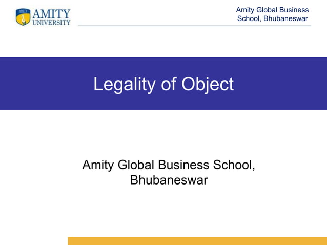 Legality of Object.ppt
