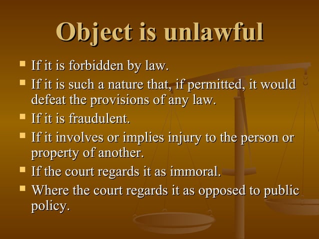 Legality of object-7 | PPT