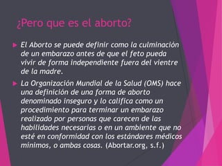 Legalizacion del aborto en la ciudad de mexico | PDF