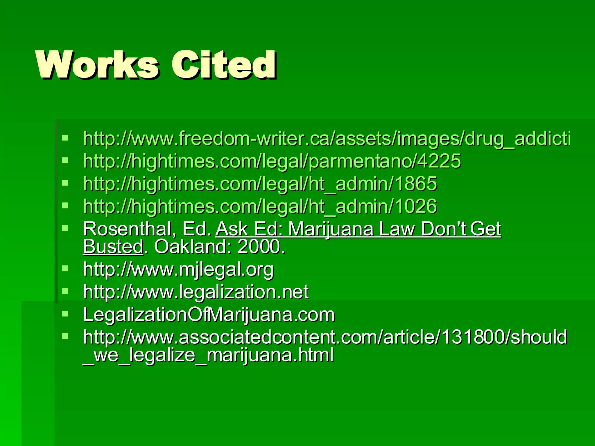 Legalization Of Marijuana | PPT