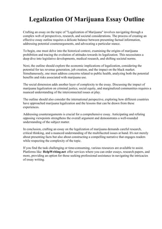Legalization Of Marijuana Essay Outline.pdf