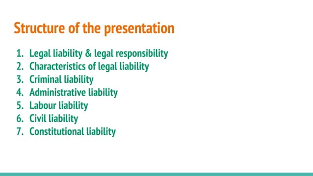 Legal liability | PPTX | Law