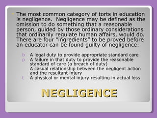 Legal Liability Of Teachers And Administrators | PPT