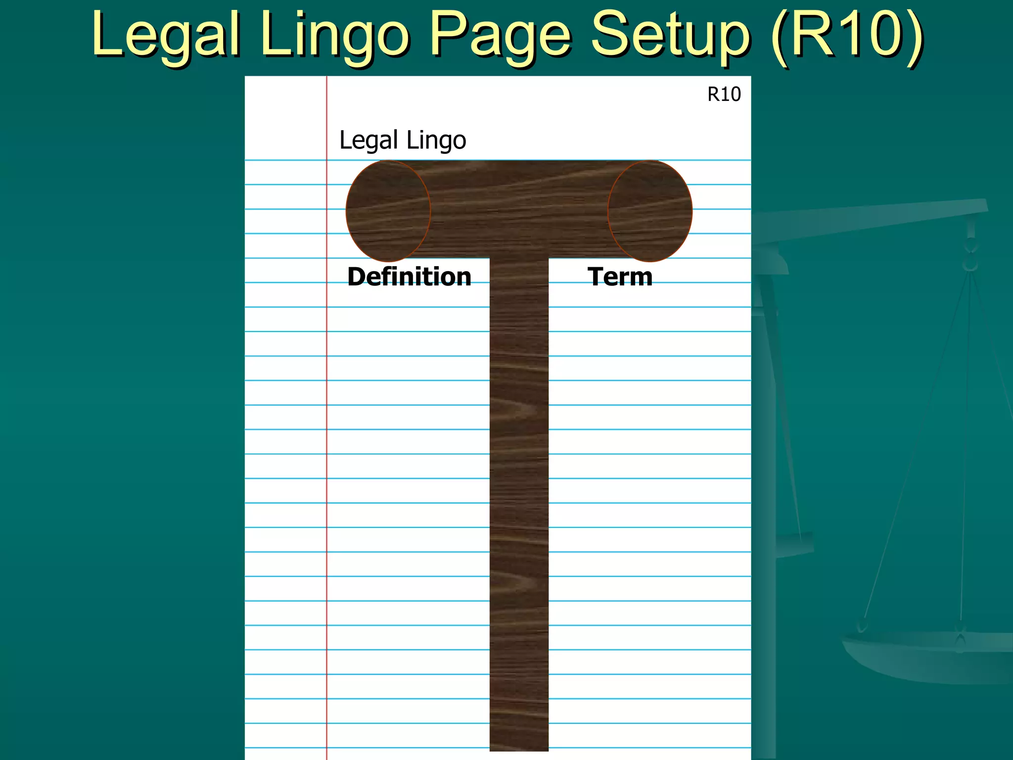 Legal Lingo/Mock Trial | PPT