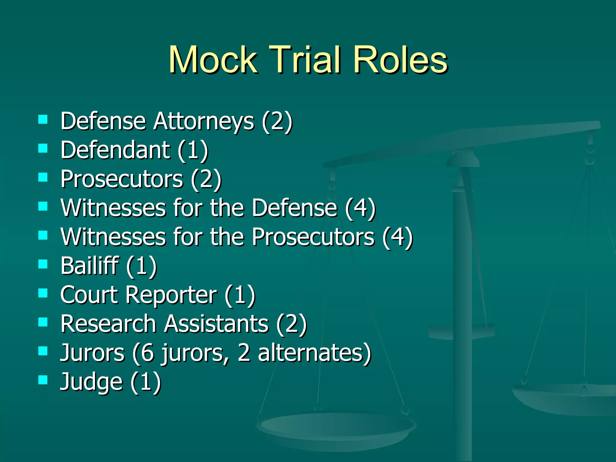 Legal Lingo/Mock Trial | PPT
