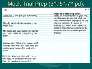 Legal Lingo/Mock Trial | PPT
