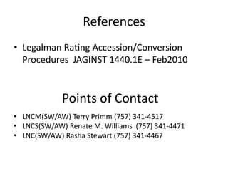 Legalman conversion recruiting | PPTX