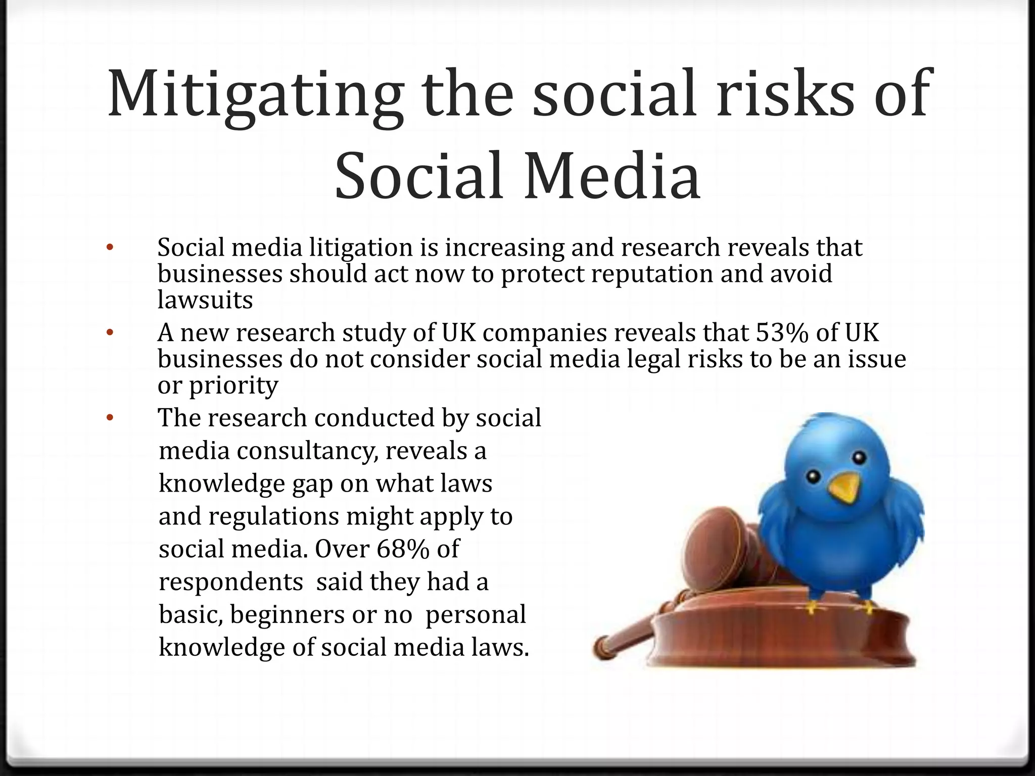 Legal matters in social media | PPTX