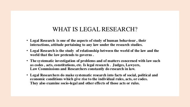 Techniques Of Legal Research | PPTX