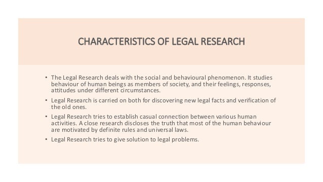 Techniques Of Legal Research | PPTX