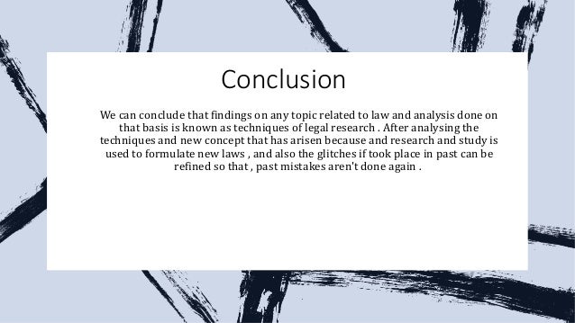 Techniques Of Legal Research | PPTX