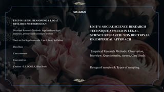 LAW & LEGAL METHODS/ SCHOOLS OF JURISPRUDENCE | PPTX