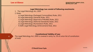 Registration in Legal Metrology Law | PPTX