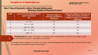 Registration in Legal Metrology Law | PPTX