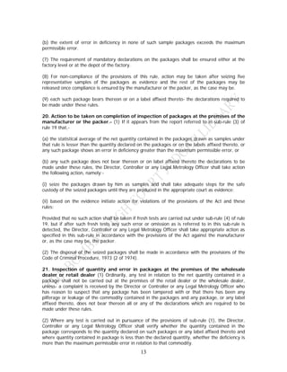 Legal metrologypackagedcommoditiesrules,2011 | PDF